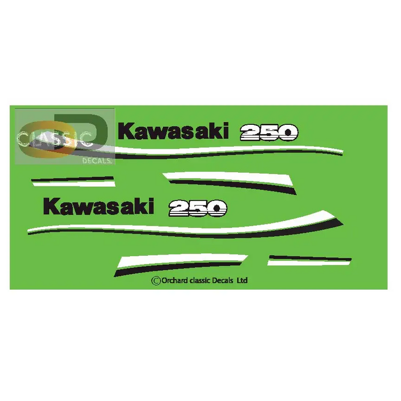 Kawasaki KH 250 Series — ORCHARD CLASSIC DECALS: KAWASAKI HOUSE
